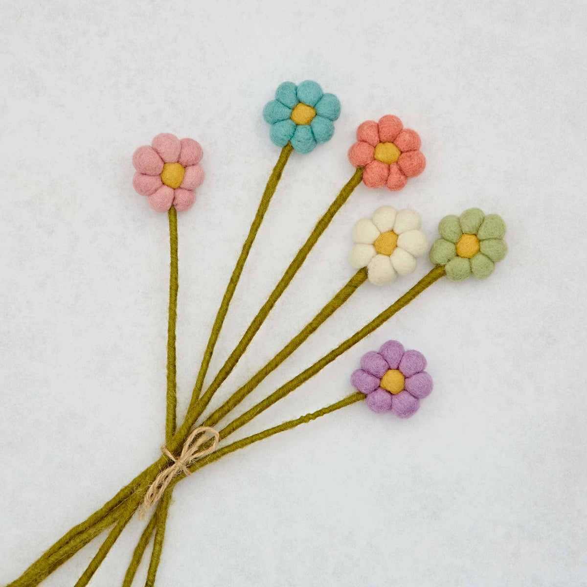 felt spring flowers